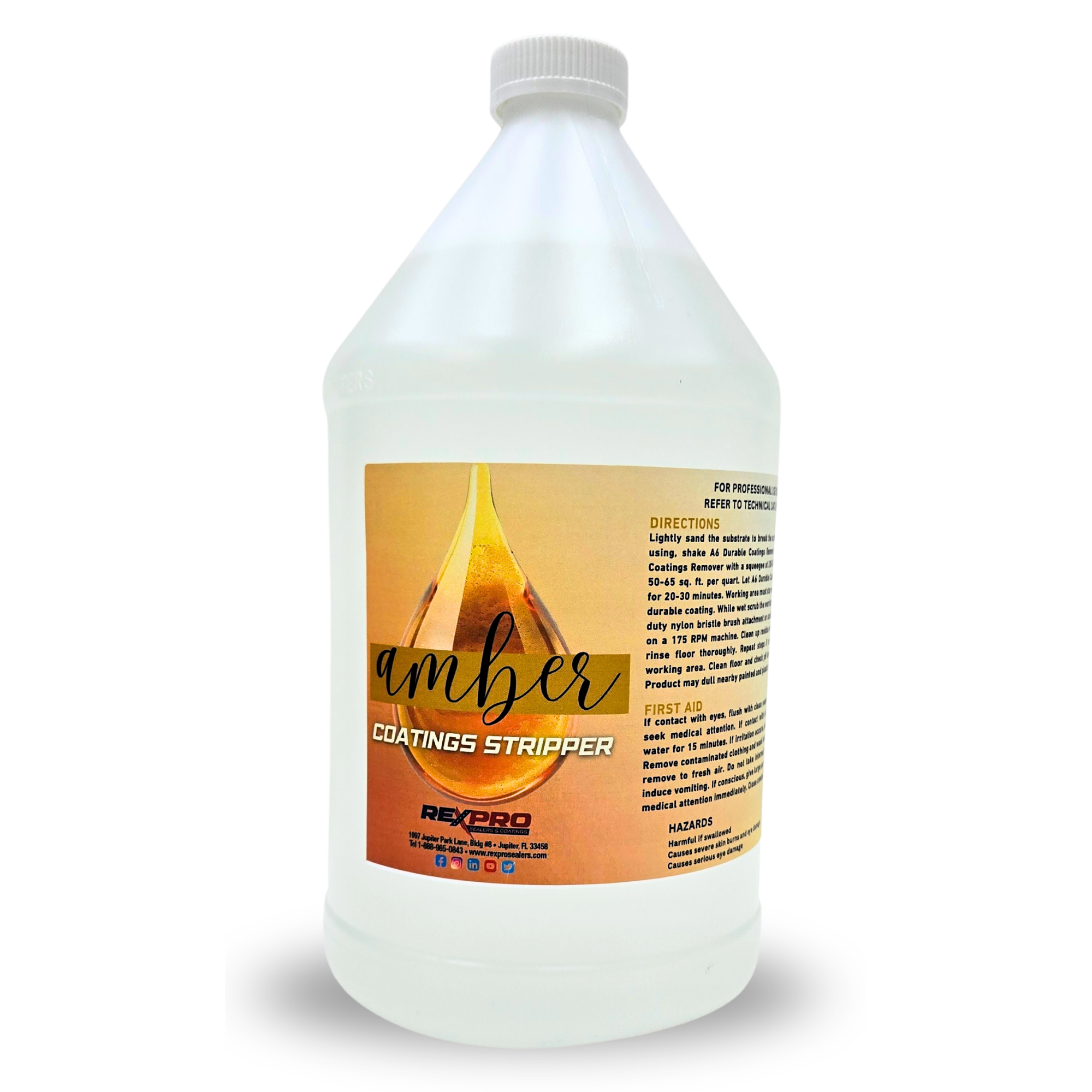 Amber Durable Coatings Stripper – Jupiter Epoxy Supply